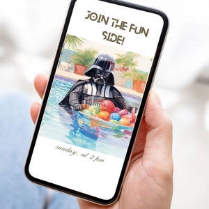 Star Wars Kids Pool Party Art - Skywalker, Vader, Leia, R2D2, Chewbacca ...
