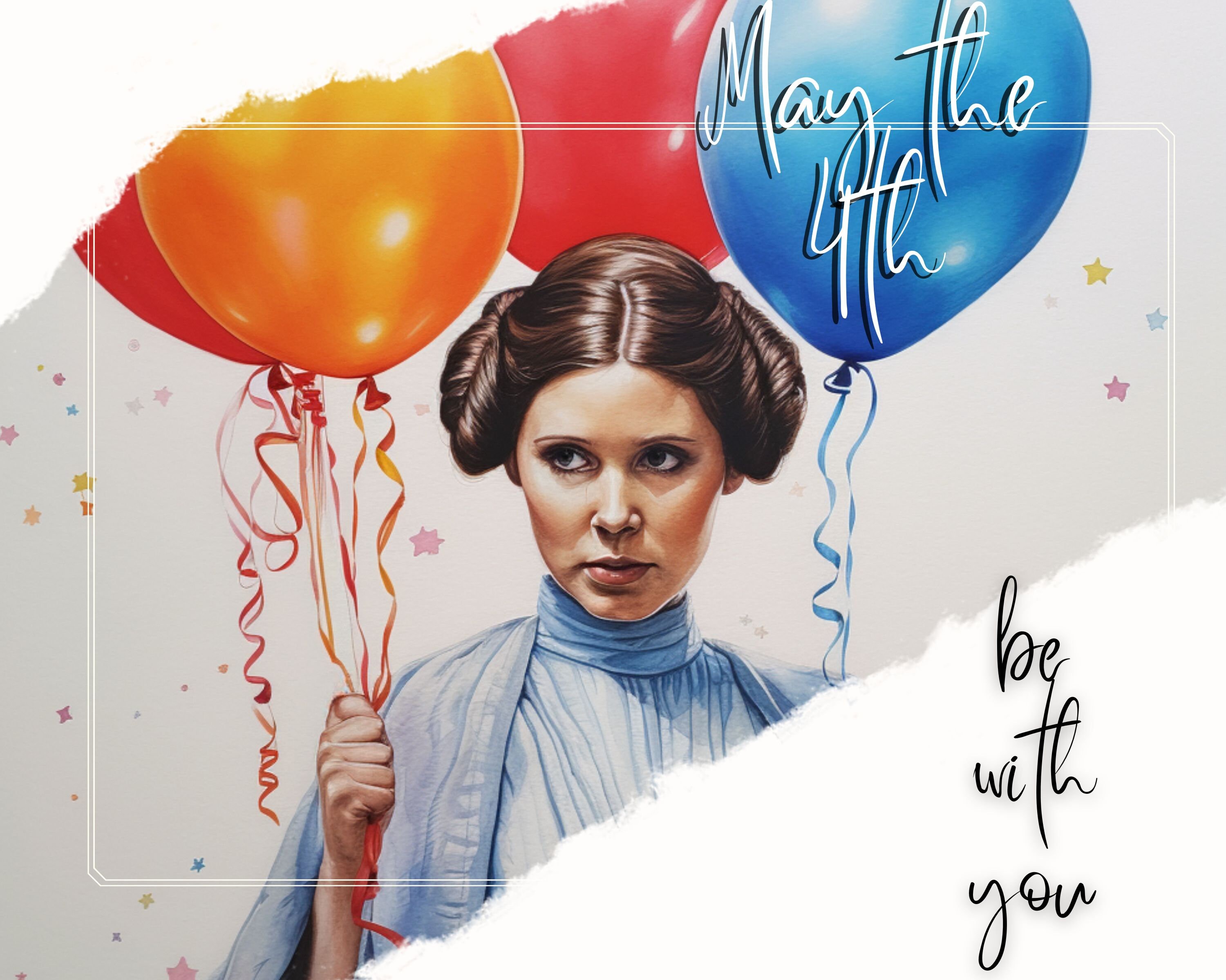 Princess Leia Romantic Art Galactic Celebration Illustration Star Wars ...