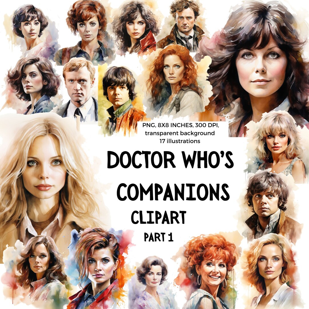 Doctor Who Companions Clip Art, Doctor Who Illustration, Doctor Who ...