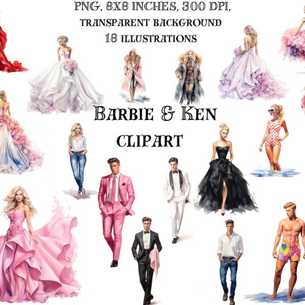 Barbie and Ken - Etsy