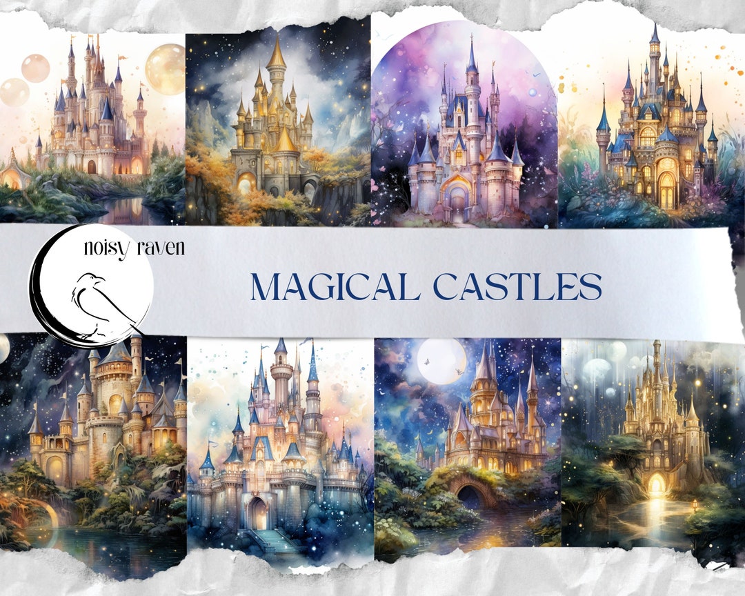 Magical Castles Illustrations Enchanting Art for Fairy Tale Decor ...