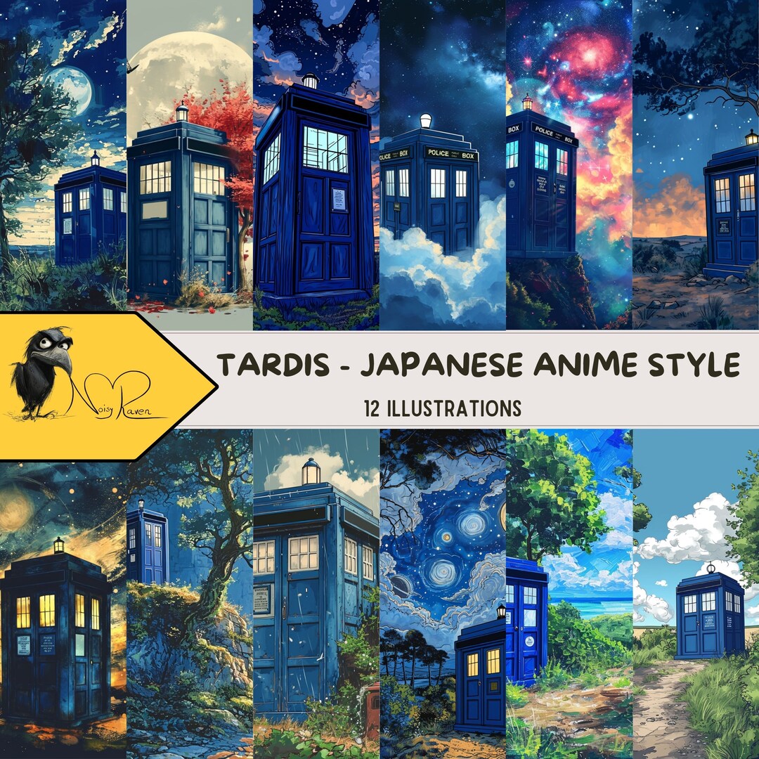 Tardis - Japanese Anime Style - Whovian Time Travel Art With a Manga ...