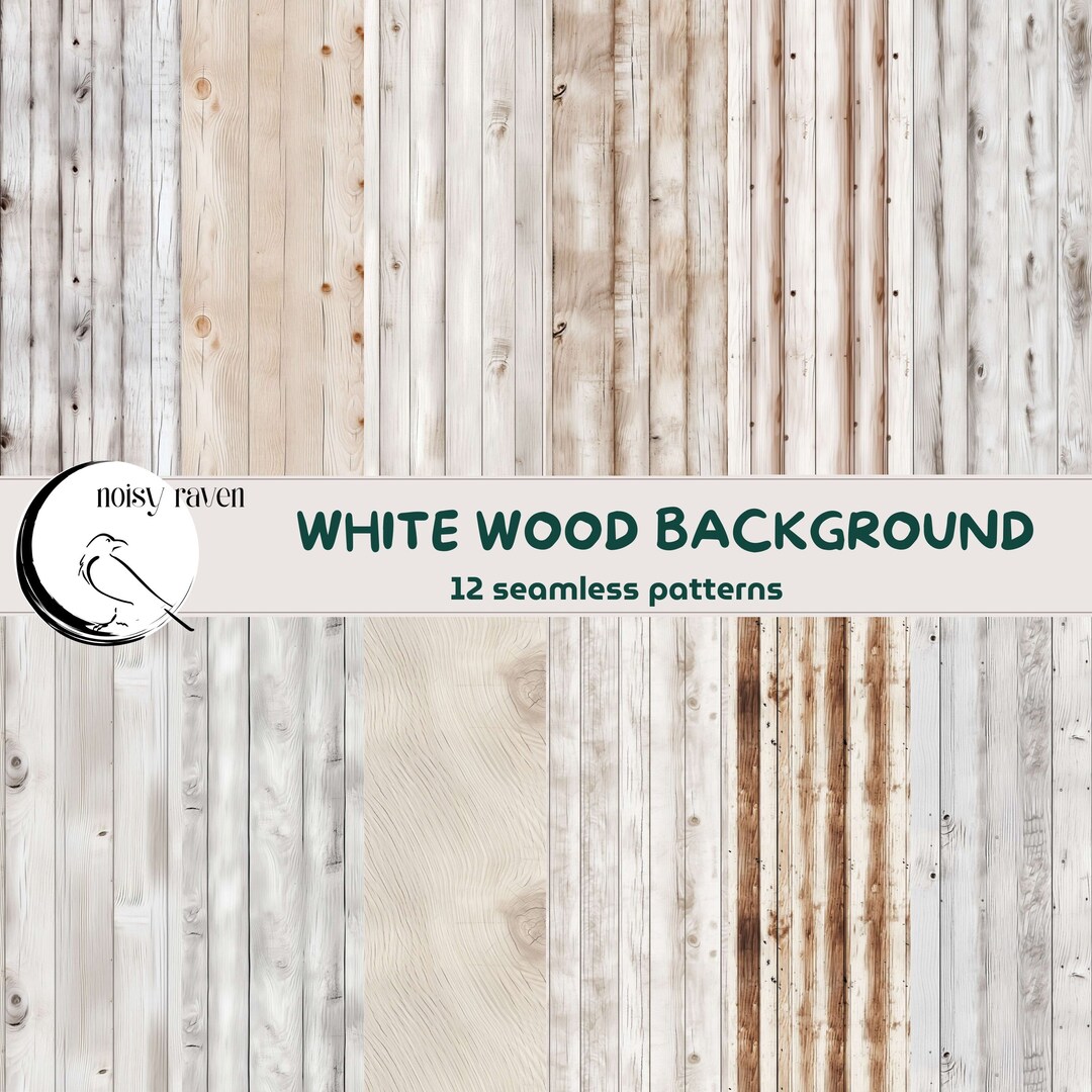 White Wood Seamless Patterns - Clean Timber Texture for Chic Decor ...