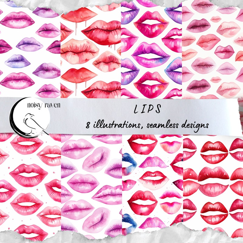 Lip Print - Etsy