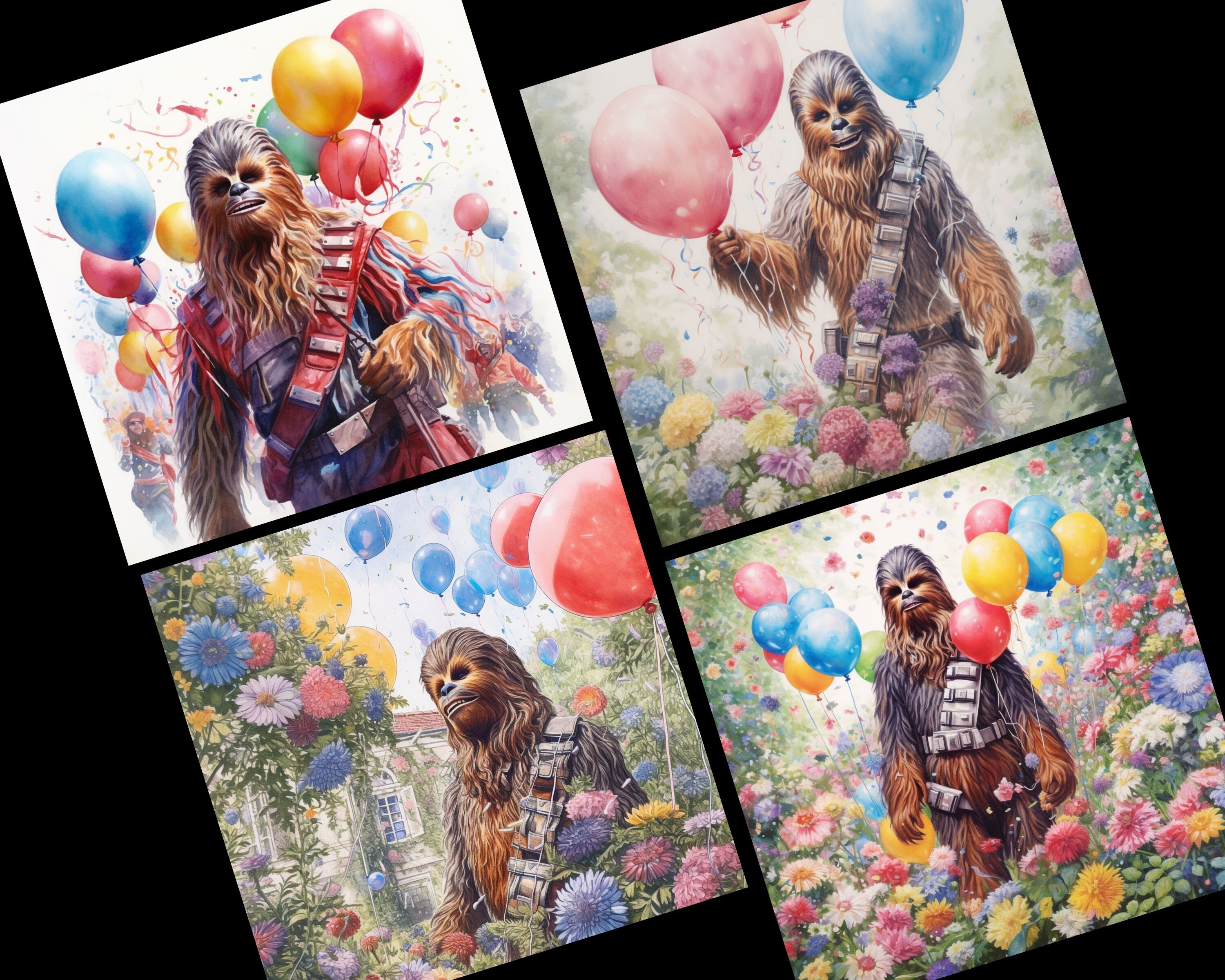 Chewbacca Birthday Party Garden Party Wedding Event - Etsy