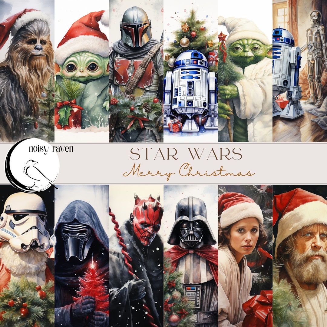 Star Wars Characters Ready for Christmas With Santa Hats - Festive Sci ...