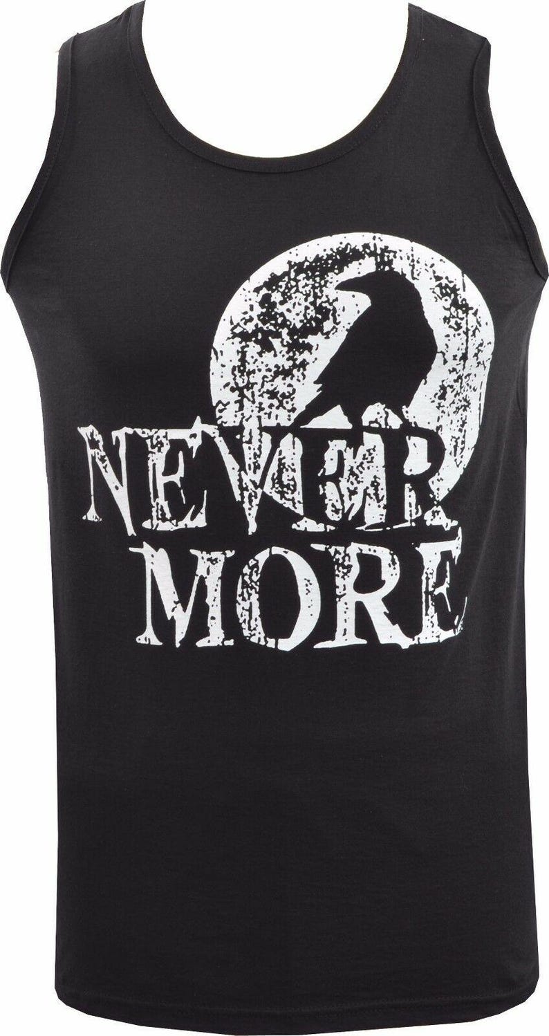 Nevermore Raven Men’s Gothic Tank Top – Edgar Allan Poe Inspired Vest ...