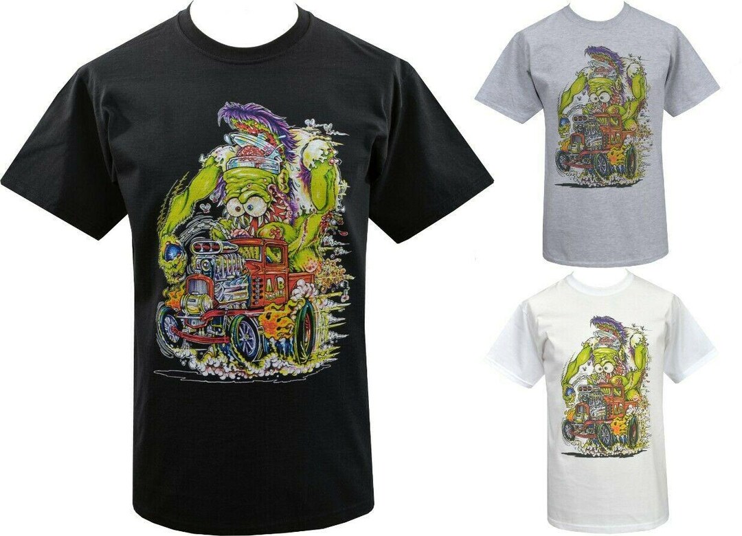 Abnormal Monster Hot Rod Men’s T-shirt – Lowbrow Kustom Kulture Tee ...