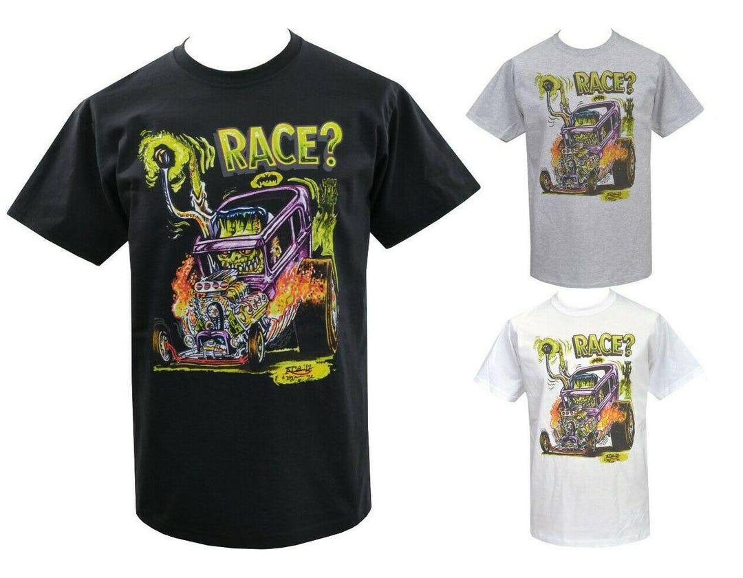 Race? Monster Hot Rod T-shirt Men’s Psychobilly Rat Fink Style Tee - Etsy