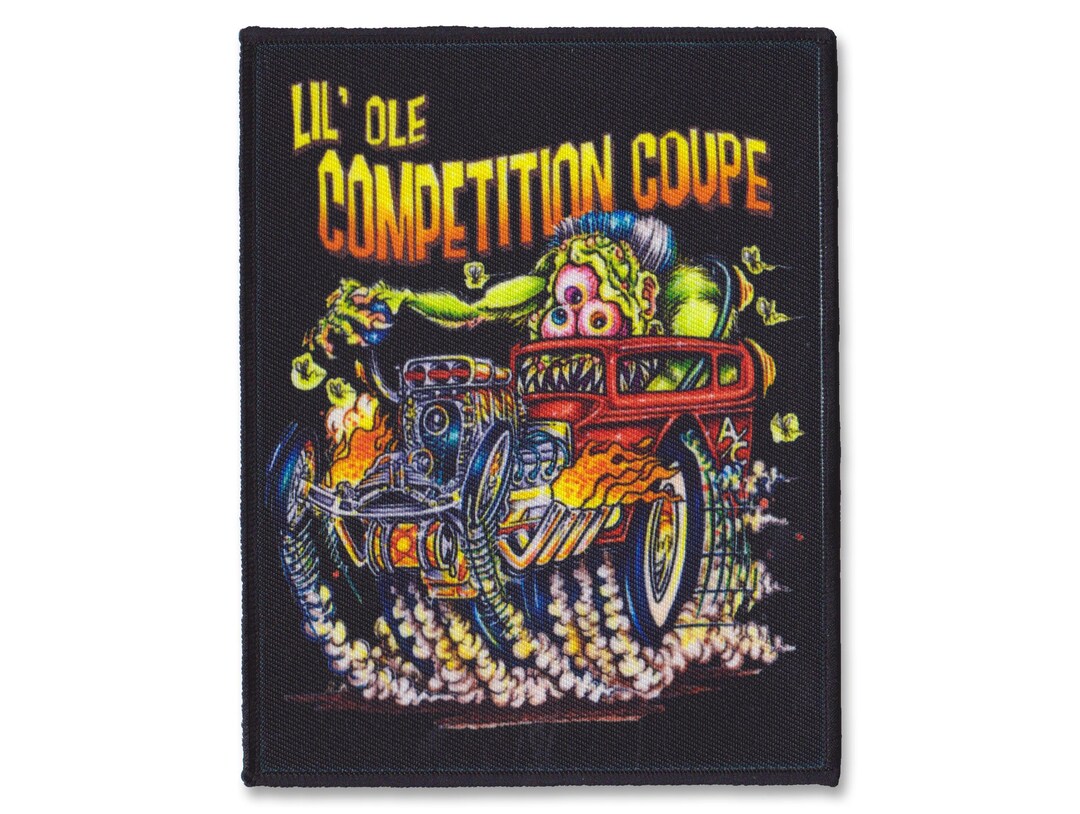 Lil' Ole Competition Coupe Patch - Punk Rock Hot Rod Sew-on Patch - DIY ...