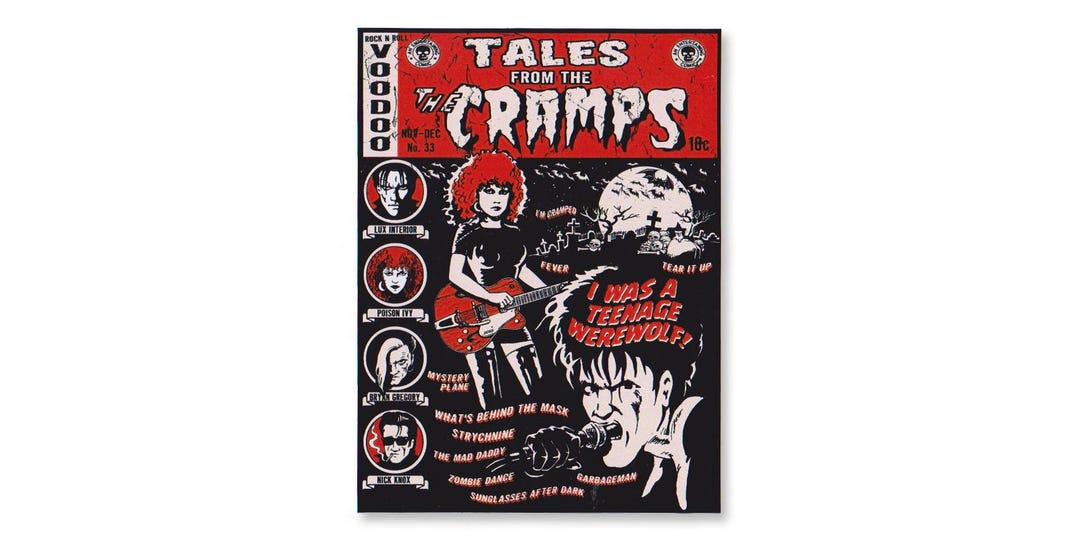 The Cramps Sticker Decal – “tales From the Cramps” Vince Ray ...