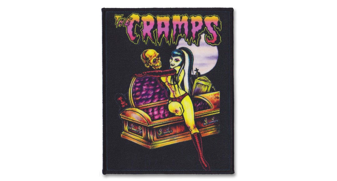 The Cramps Psychobilly Sew-on Patch Garage Punk Coffin Girl - Etsy