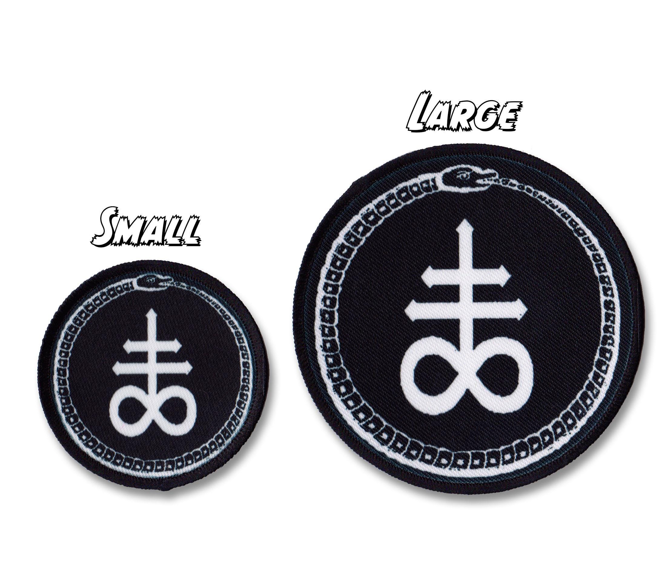 Leviathan Cross Snake Patch | Ouroboros Lucifer Satanic Occult - Etsy
