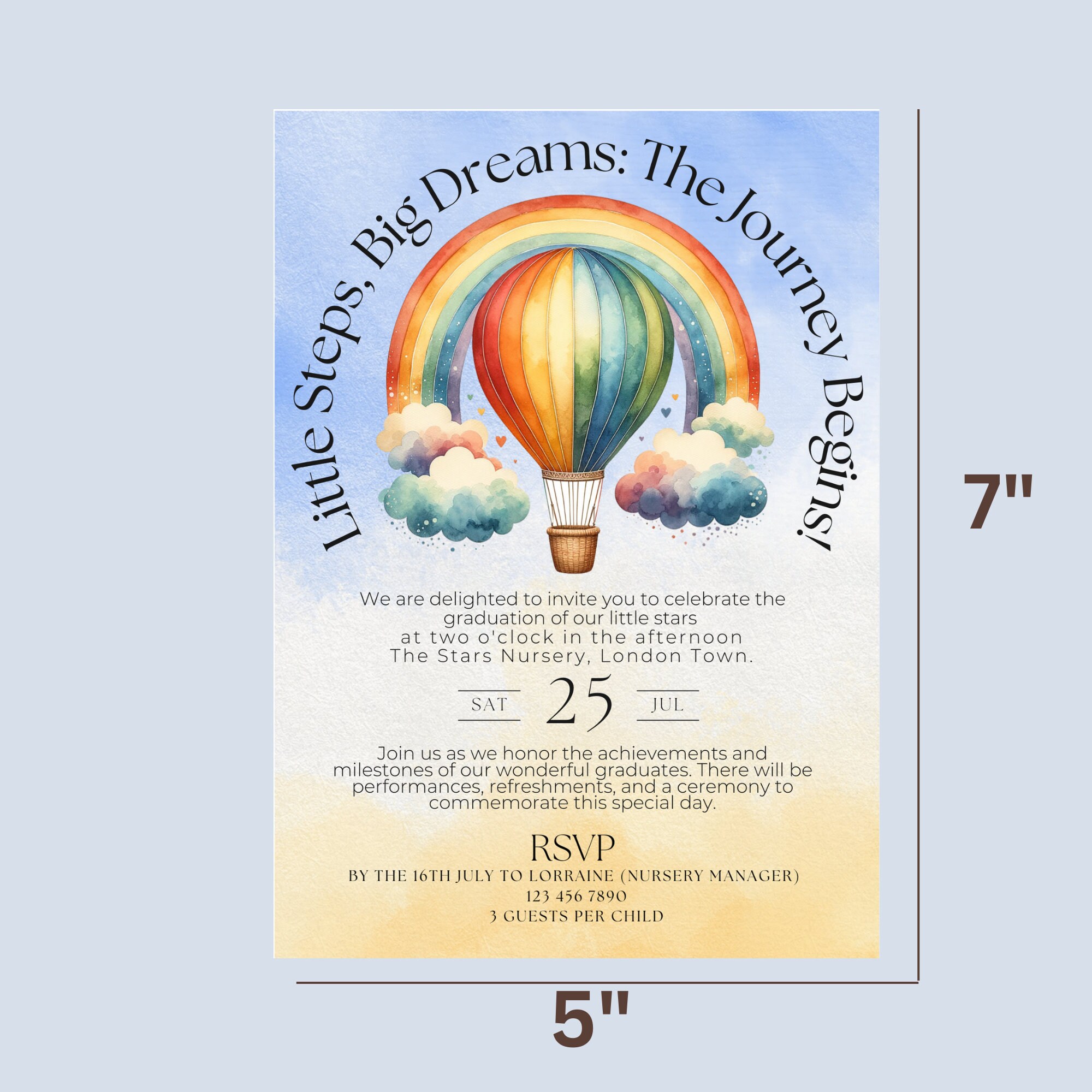 Custom Preschool Graduation Invitations Canva Preschool Graduation ...