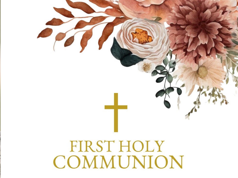 First Holy Communion Invitation Photo, 1st Holy Communion Invite ...