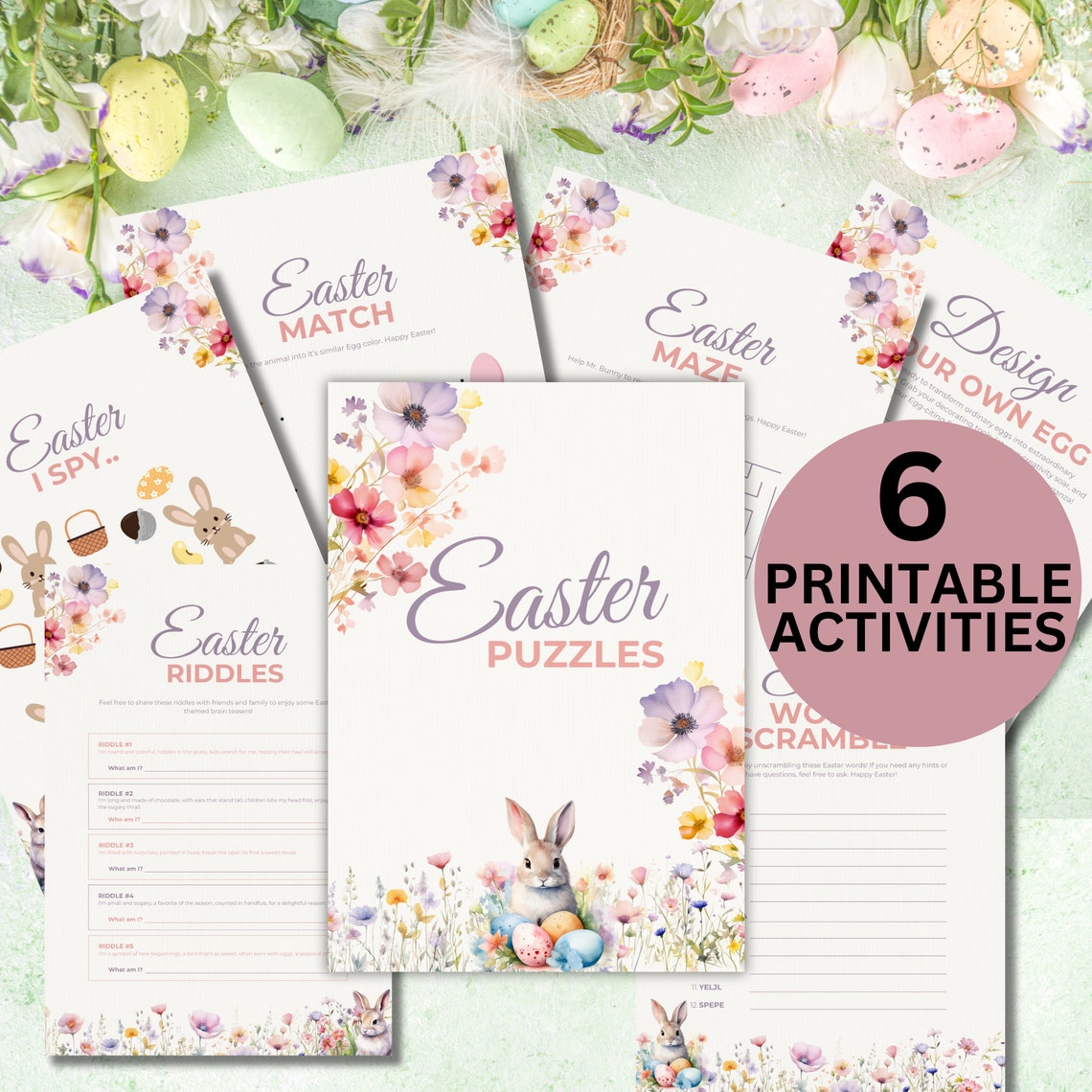 Easter Activity Pack for Kids Classroom Party Easter Brunch Family Game ...
