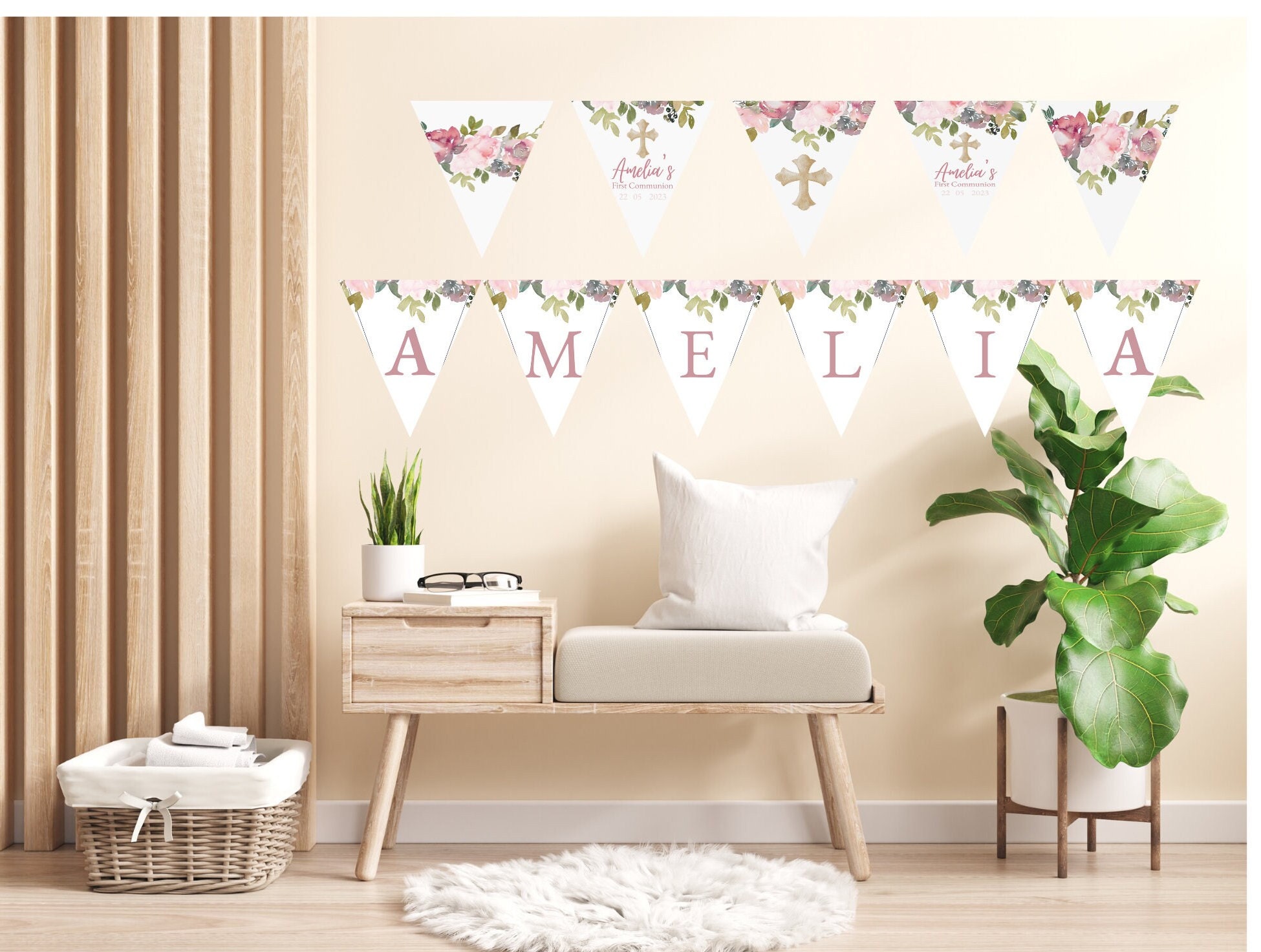 Canva Seating Chart Kit, Printable Blush Pink Floral Confirmation Seat ...