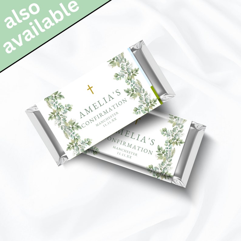 Confirmation Candy Bar Label, Confirmation Party Favor, Girls Party ...