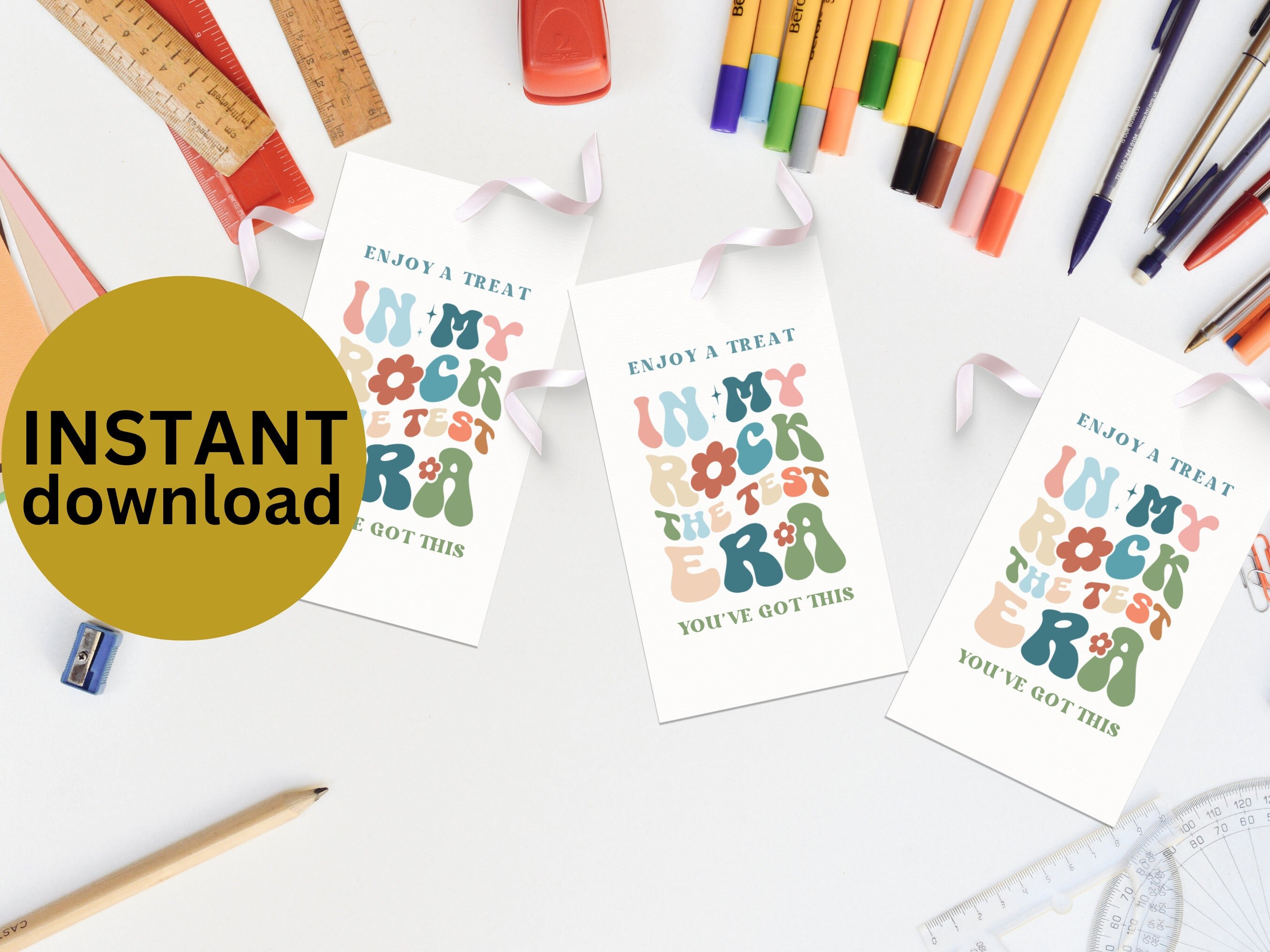 Eras Test Day Snack Tag Printable Snack Tag Staar Test Printable Notes ...