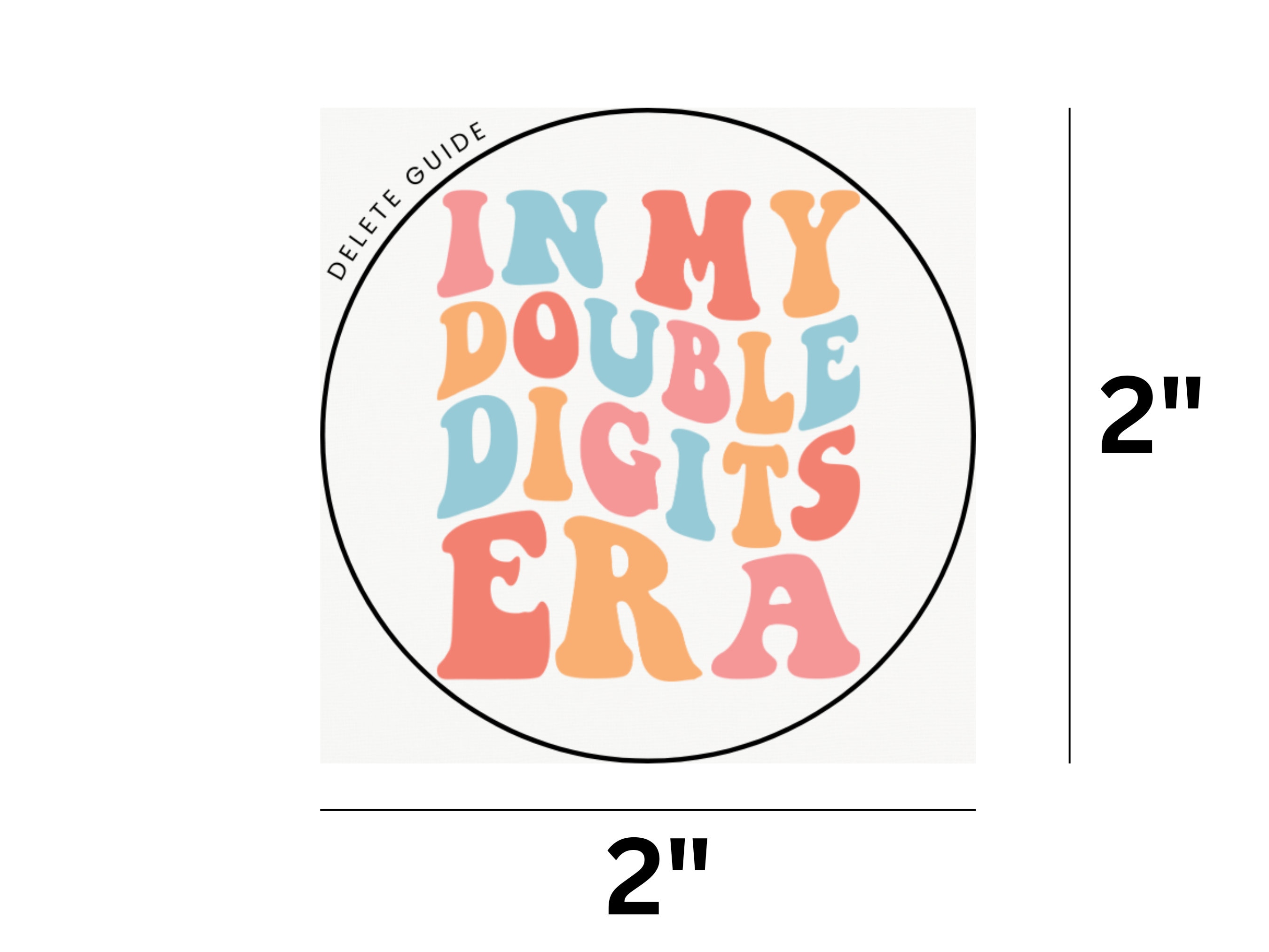 In My Double Digits Cake Toppers, in My Era Birthday Favors, Era ...