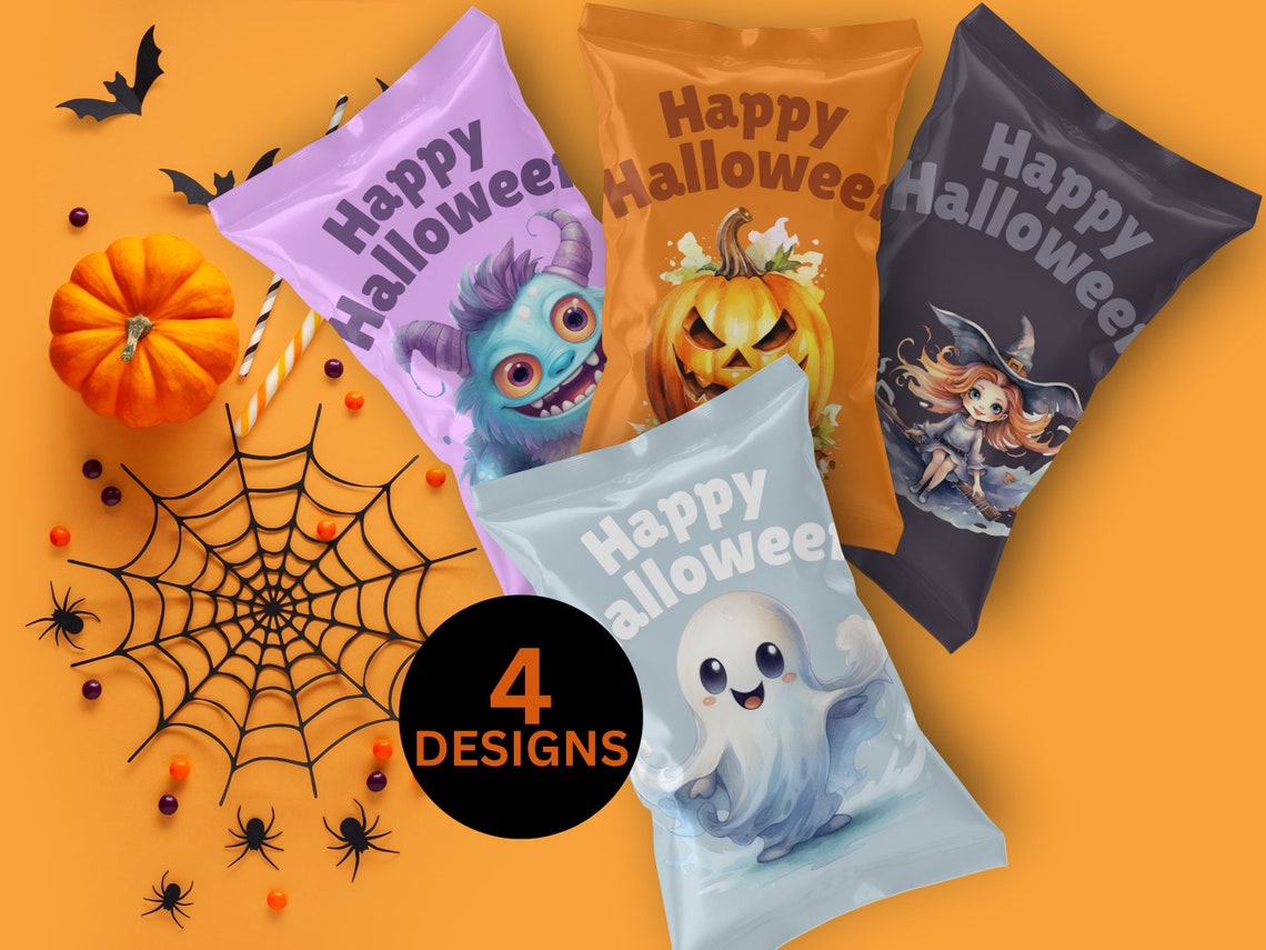 Monster Chip Bag Editable Template, Little Monster 1st Birthday, Cute ...