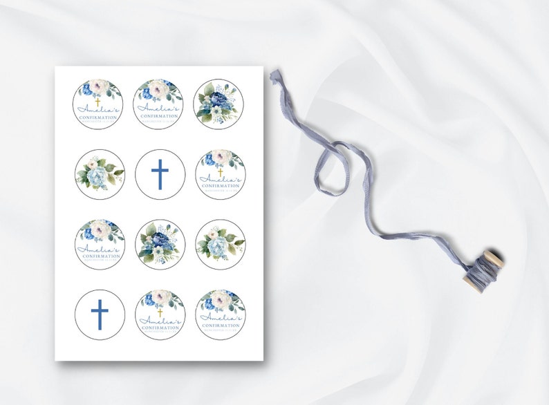 Custom Confirmation Cake Toppers Printable Cupcake Topper - Etsy