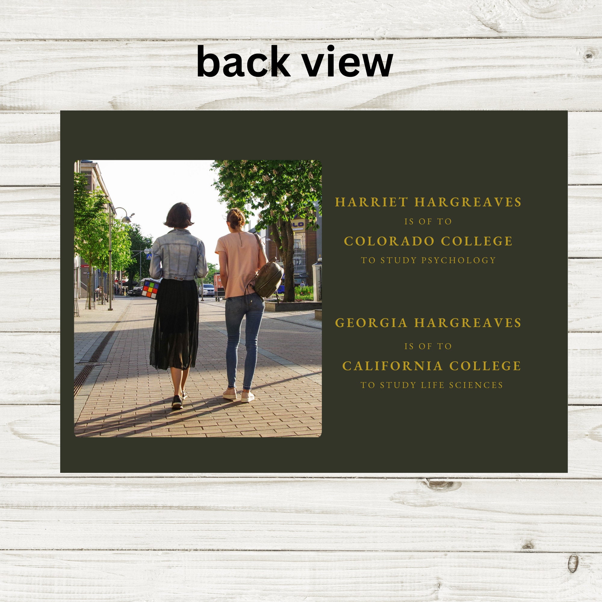 Graduation Invitation for Siblings Two Photos Joint Graduation Two ...