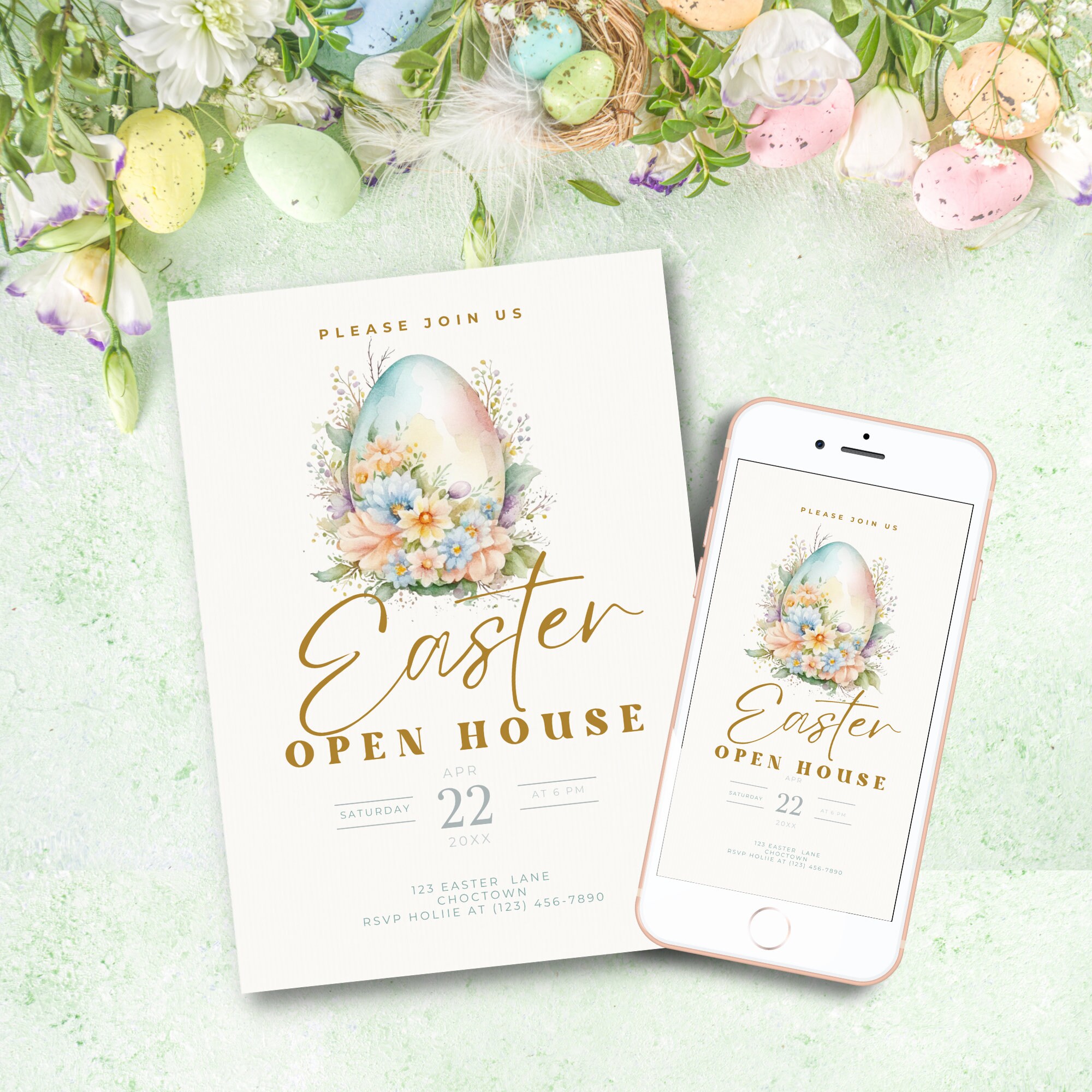 Easter Menu Canva, Easter Menu Watercolor Cross Dinner Lunch Menu Card ...