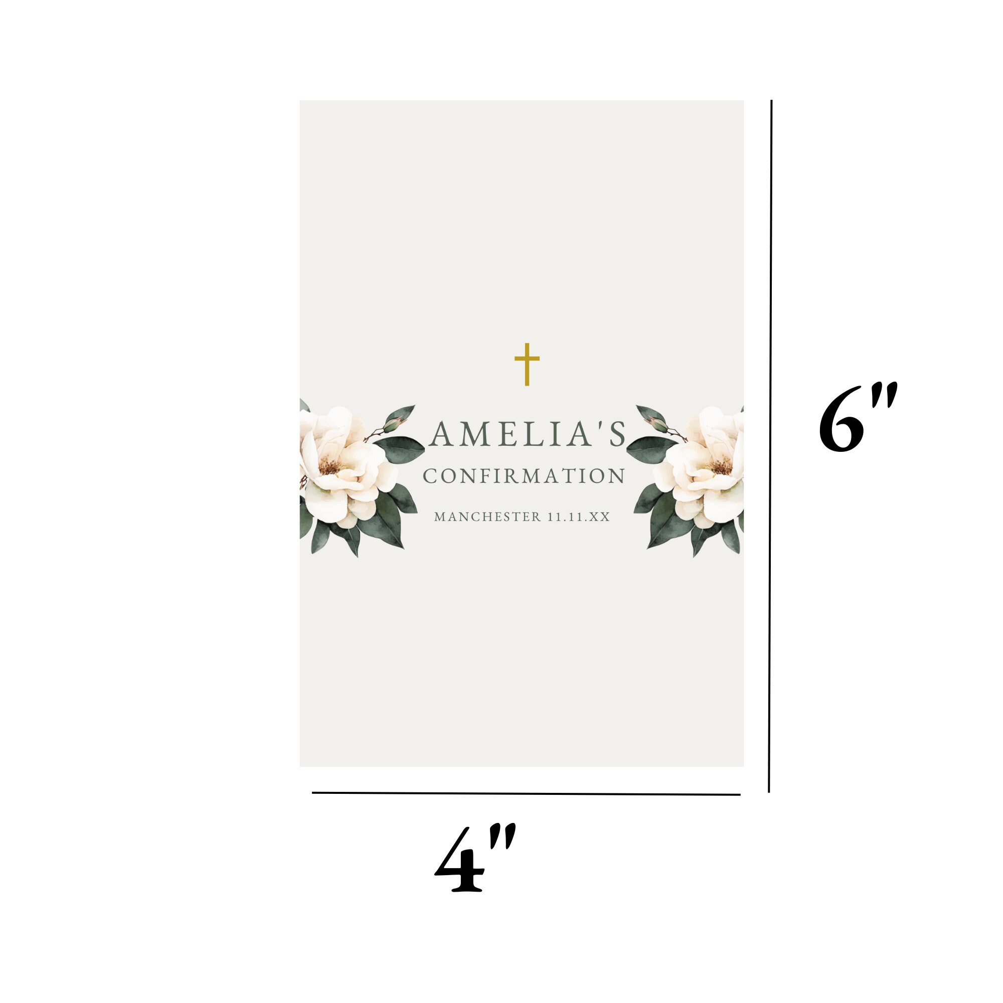 Printable Candy Bar Labels, Floral Candy Bar Label, Girls Confirmation ...