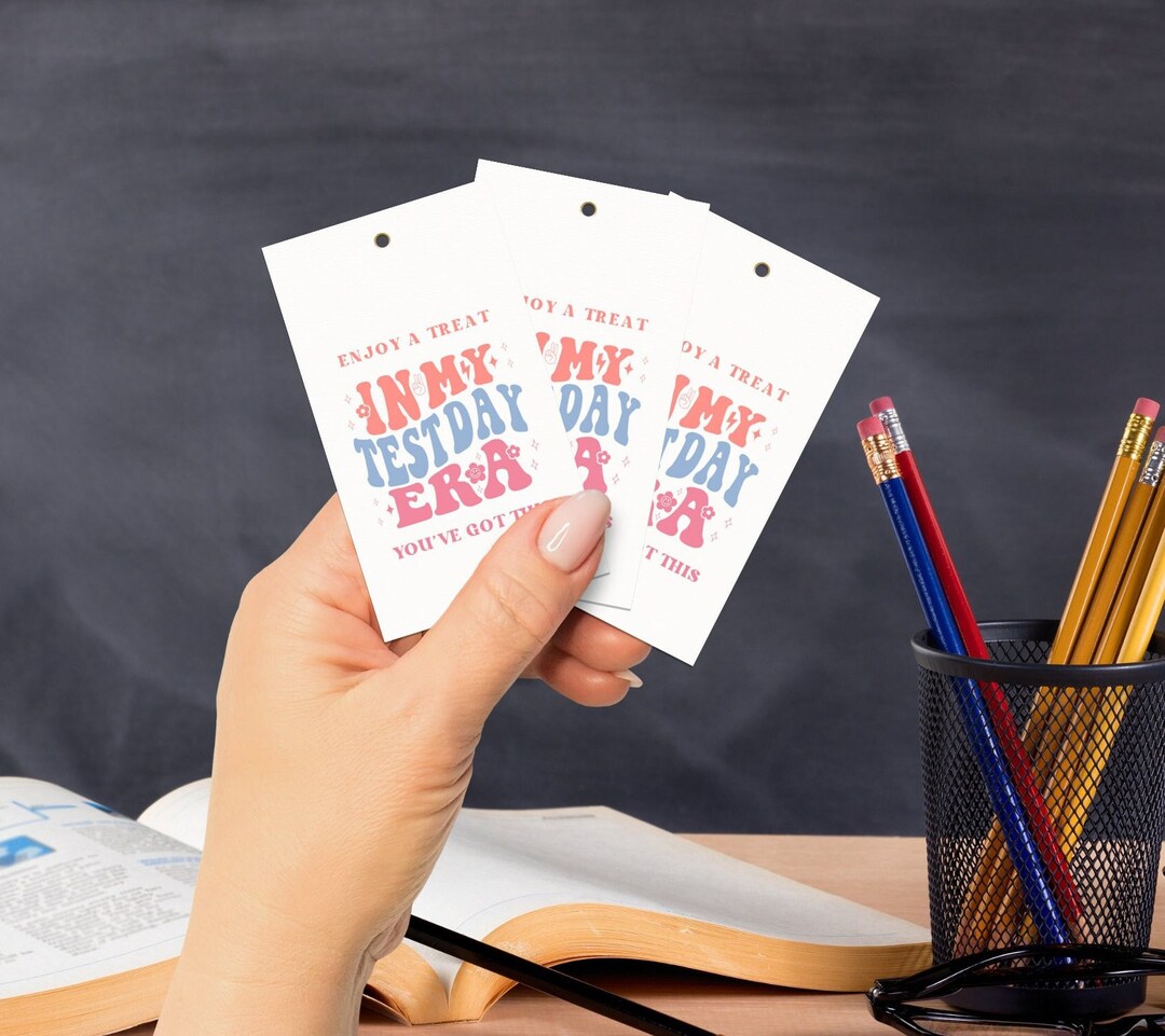 Test Day Snack Tag in My Test Era Printable Snack Tag Digital Download ...