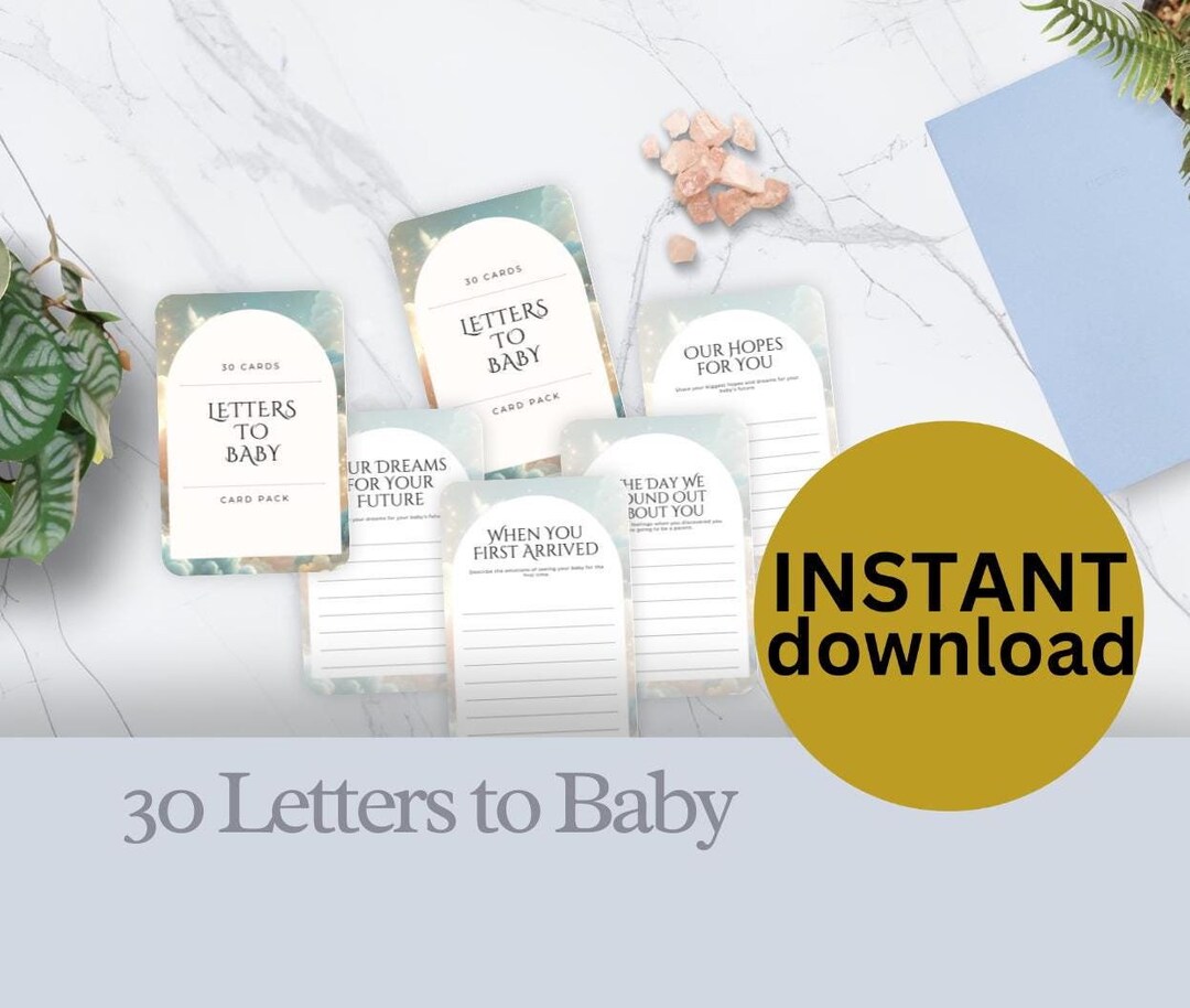 Printable Baby Memory Templates Customizable Keepsake Journal Letters ...