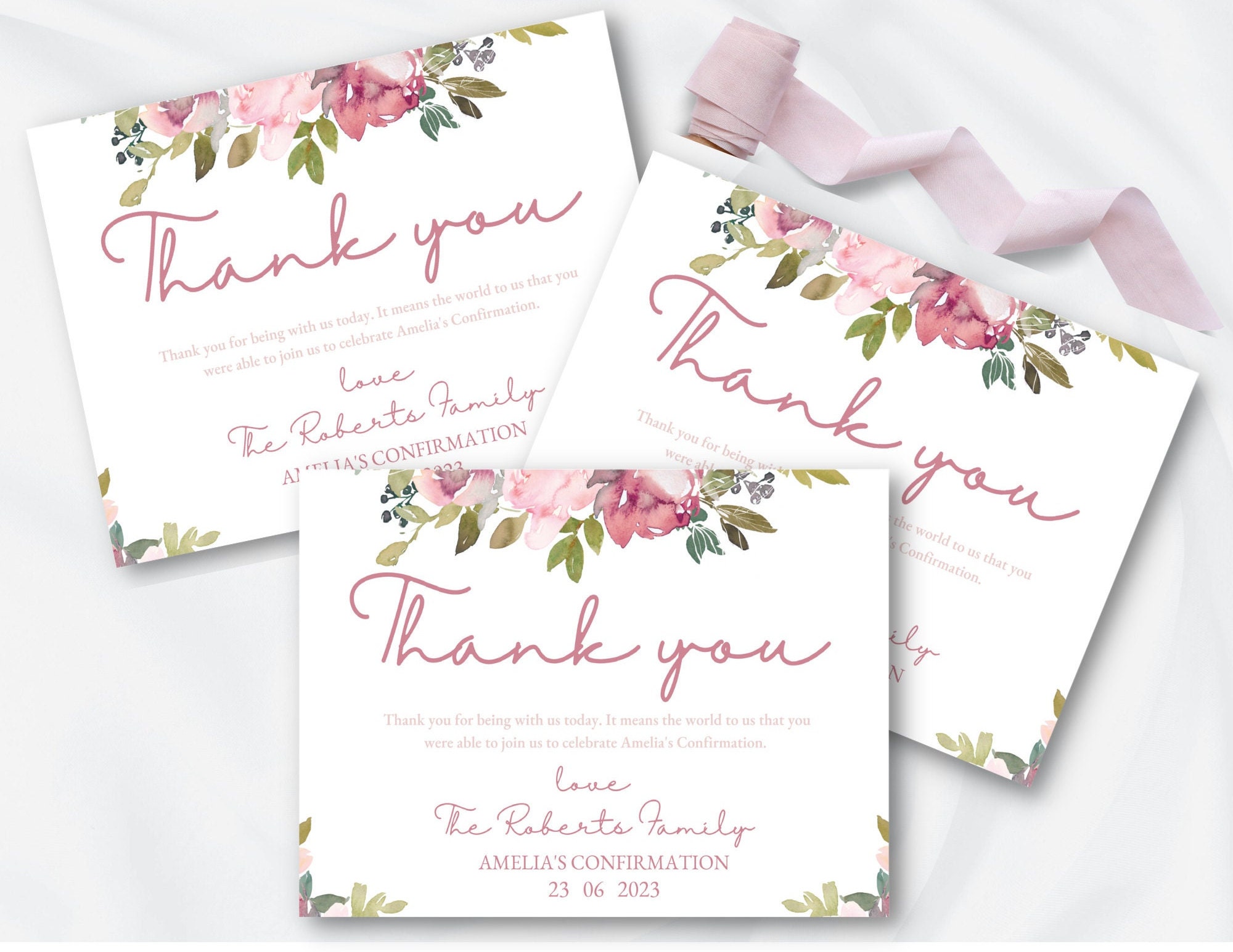 Printable Confirmation Bundle: Invitation, Cake Toppers, Welcome Sign ...
