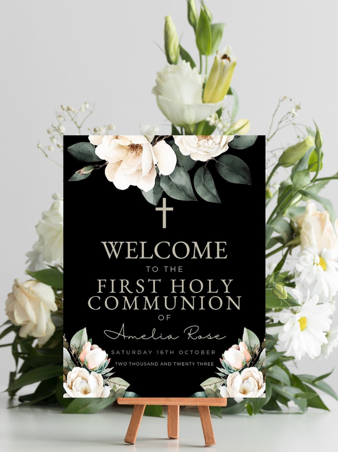 First Holy Communion Welcome Sign Template, 1st Communion Welcome Sign ...