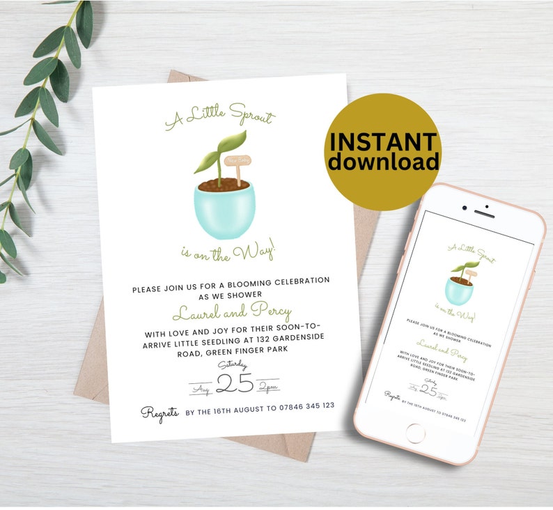 Little Sprout Baby Shower Games Little Sprout Baby Shower Bundle ...