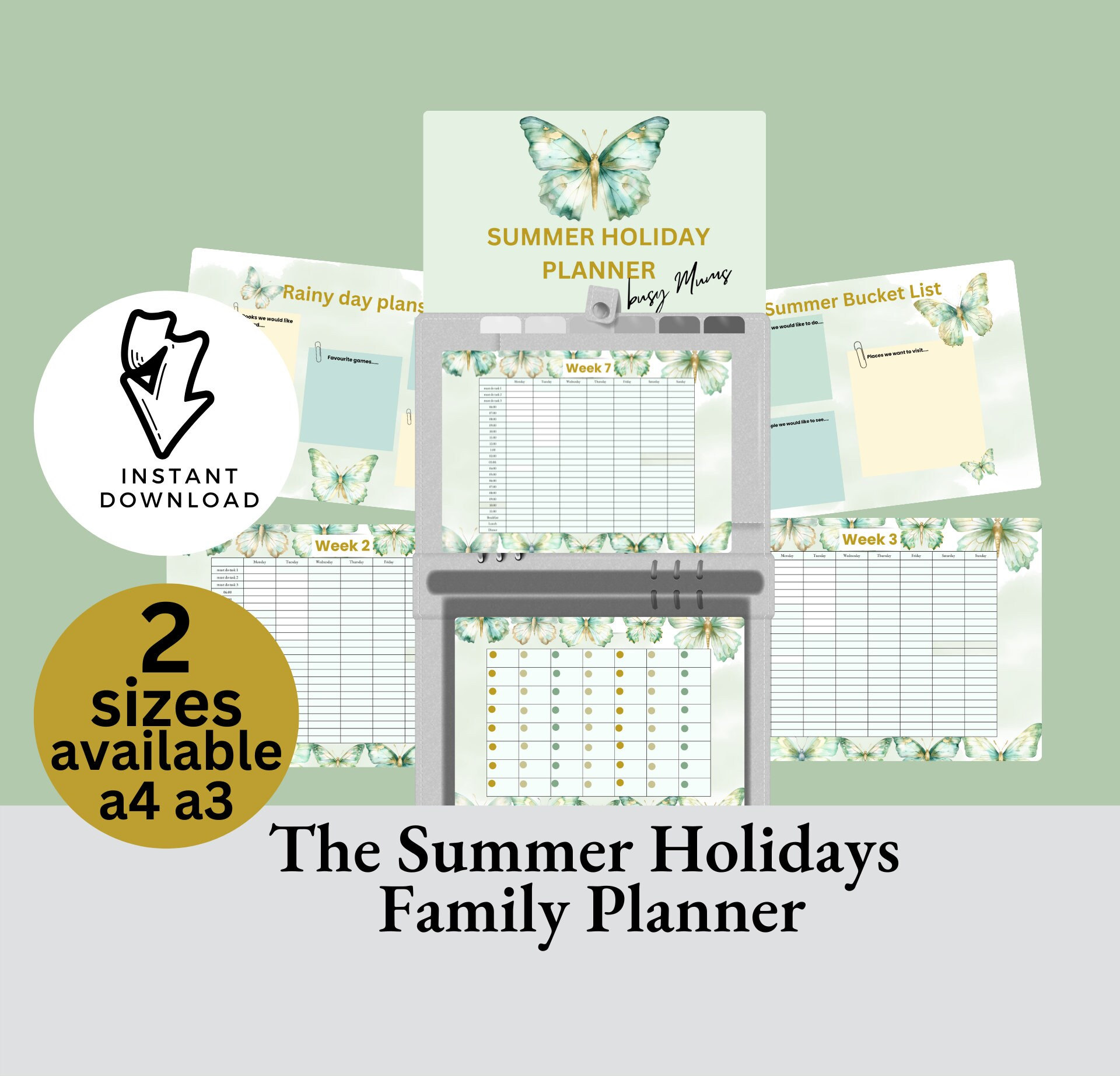 Printable Editable SUMMER Planner Family Summer Checklist Summer ...