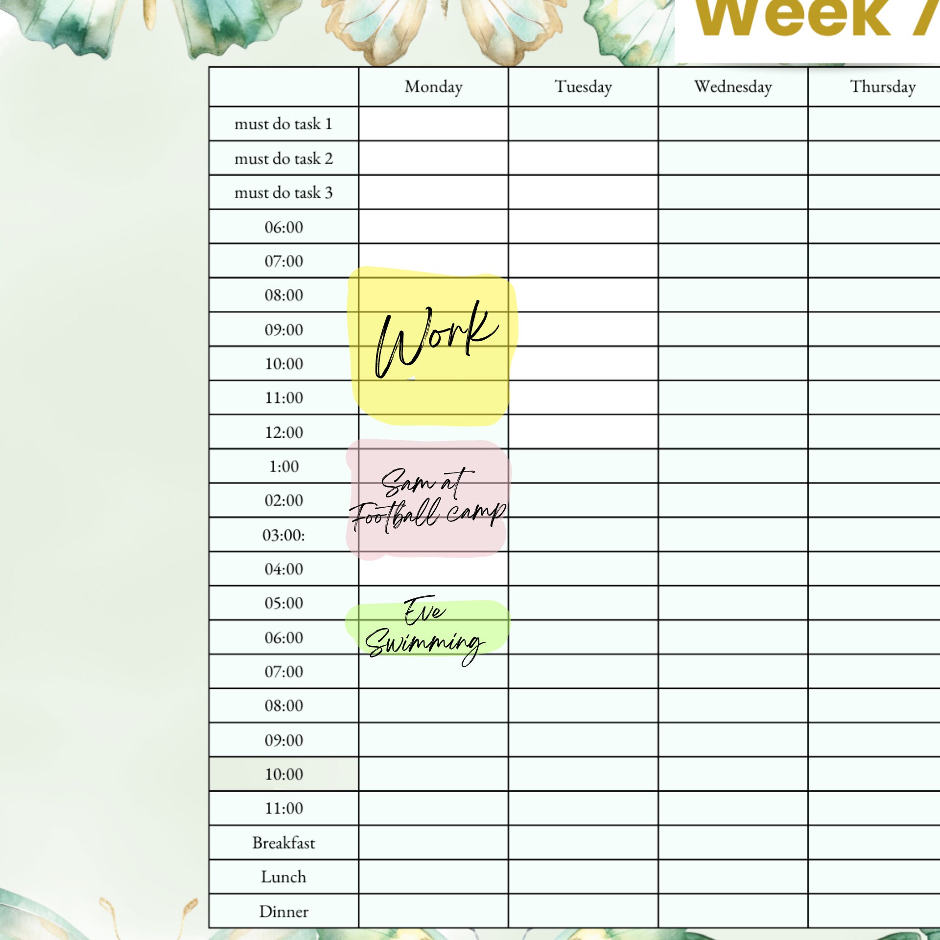 Printable Editable SUMMER Planner Family Summer Checklist Summer ...