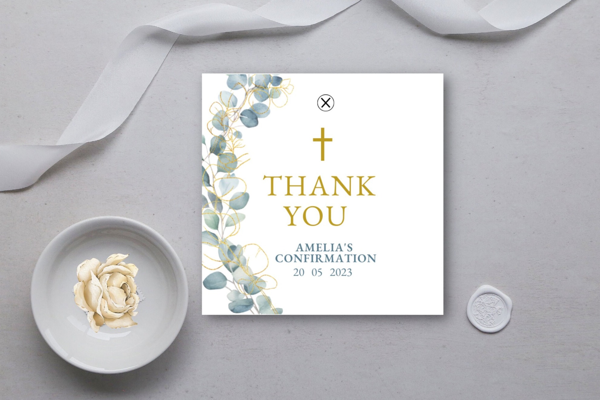 Editable Confirmation Invitation Template, Greenery Confirmation Invite ...