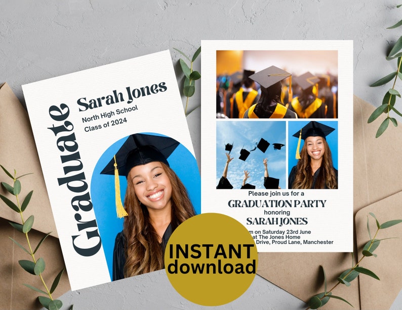 Preschool Graduation Diploma With Photo Custom Prek Graduation ...