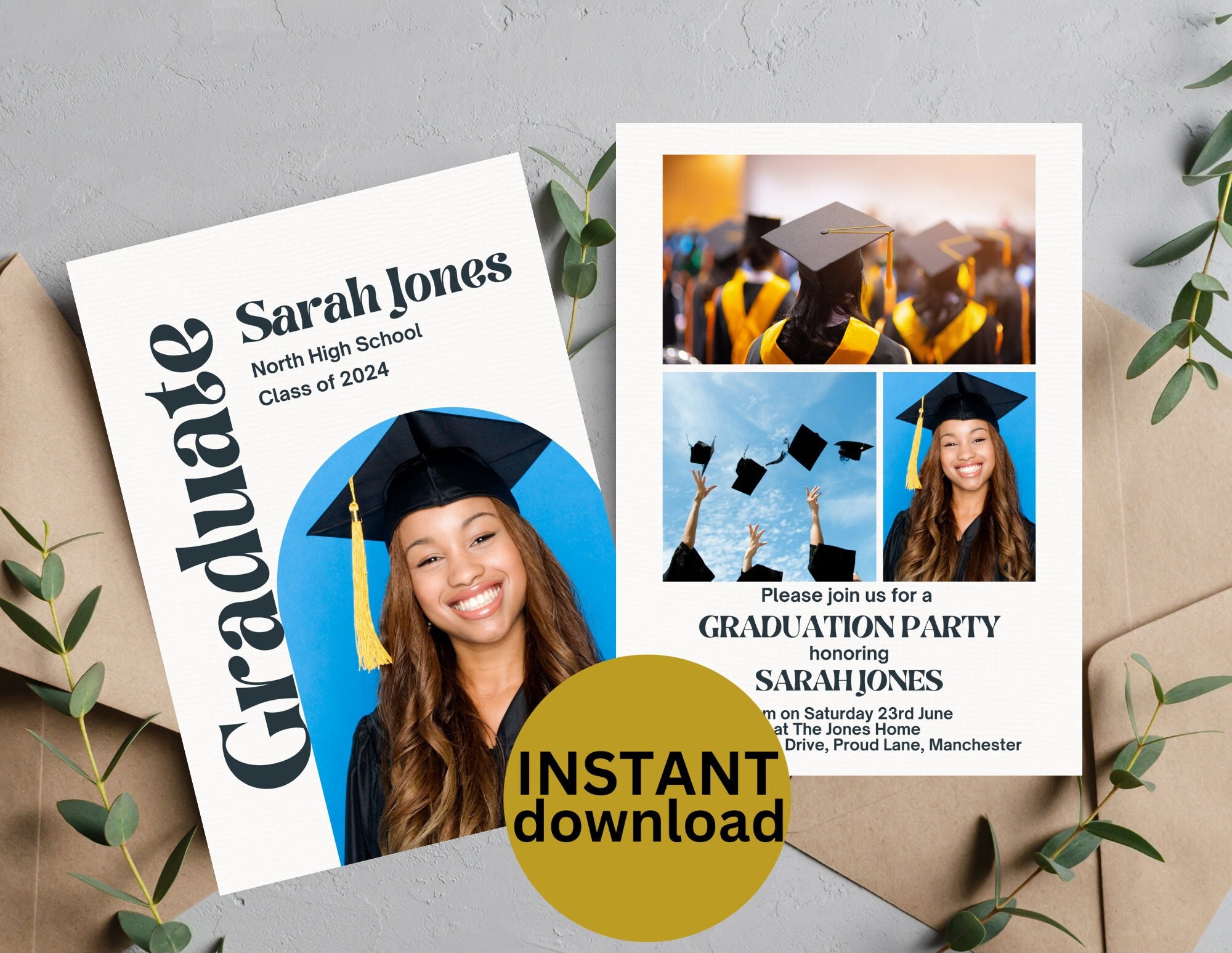 Preschool Graduation Diploma With Photo Custom Prek Graduation ...