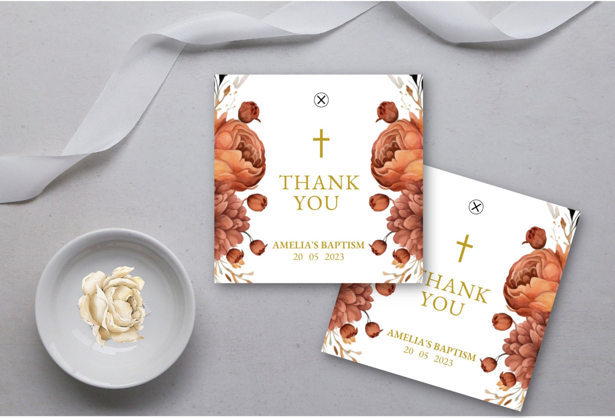 100% Editable, Custom Hang Tags, Dedication Favor Tag, Printable Gift ...