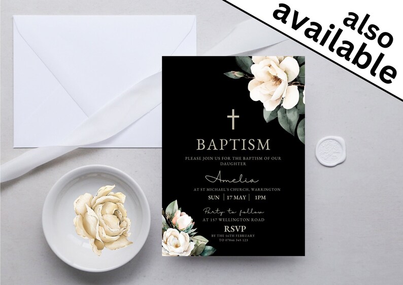Girls Baptism Welcome Sign, Welcome to the Baptism Sign, Cherry Blossom ...