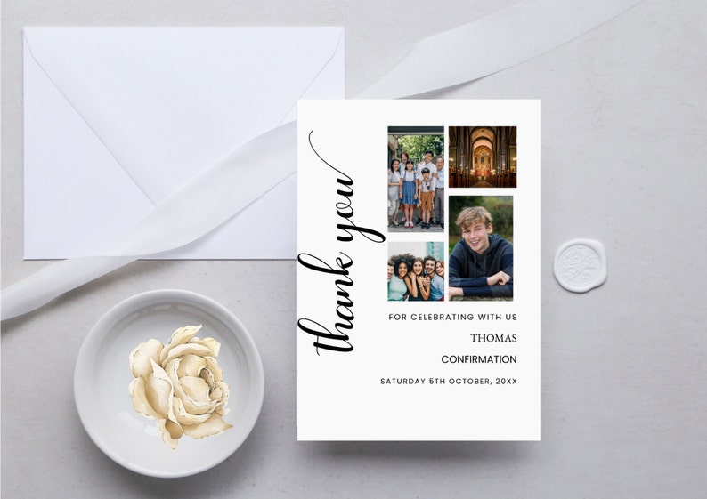 Minimalist Printable Confirmation Bundle Confirmation Pack Invite Sign Thank You Card Candy