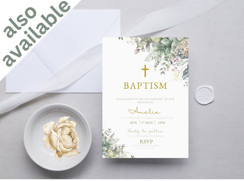 Girls Baptism Welcome Sign, Welcome to the Baptism Sign, Cherry Blossom ...