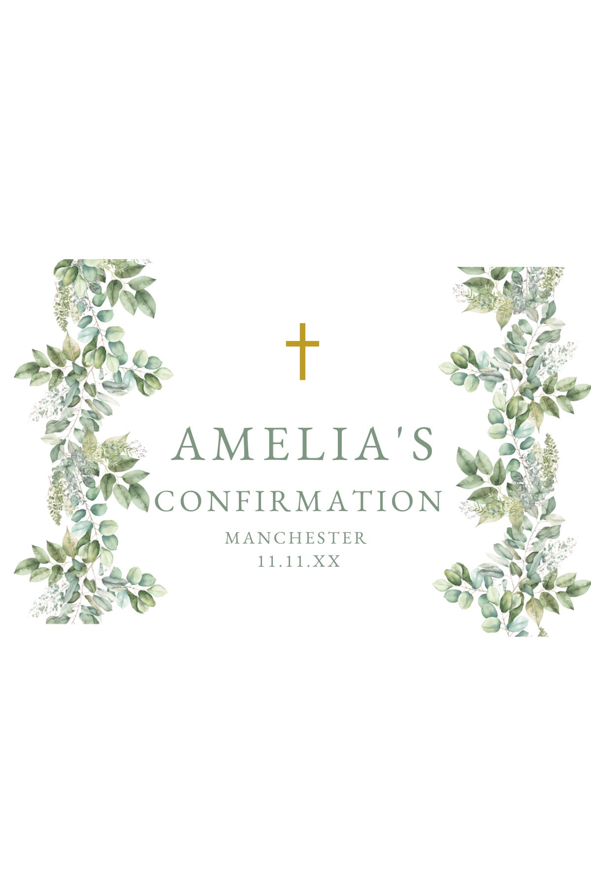 Confirmation Candy Bar Label, Greenery Confirmation Favor, Confirmation ...