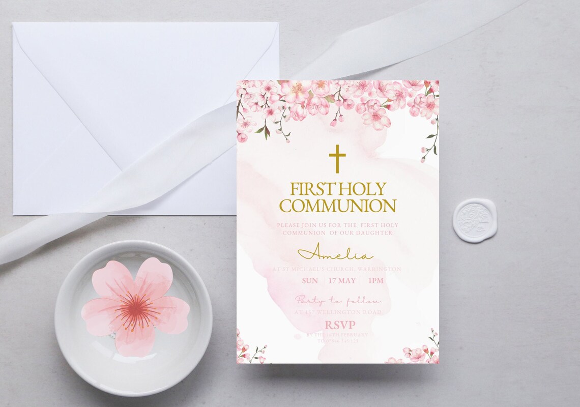 First Communion Sign Welcome Sign Editable Instant Download 1st ...