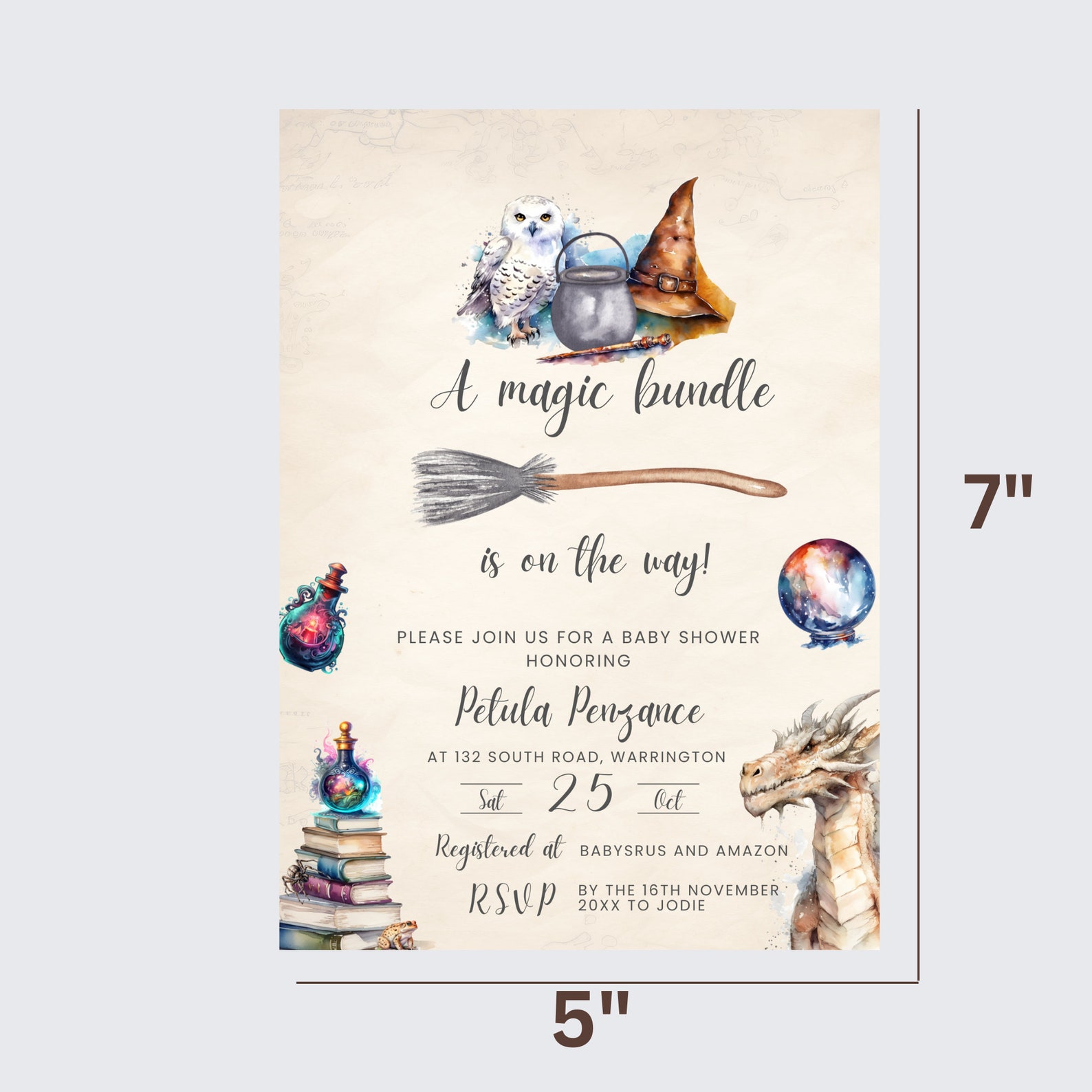 Wizard Baby Shower Magic Bundle Baby Shower Instant Download Wizard ...