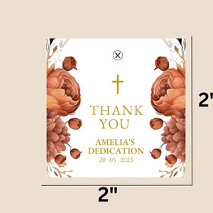 100% Editable Custom Hang Tags Dedication Favor Tag - Etsy