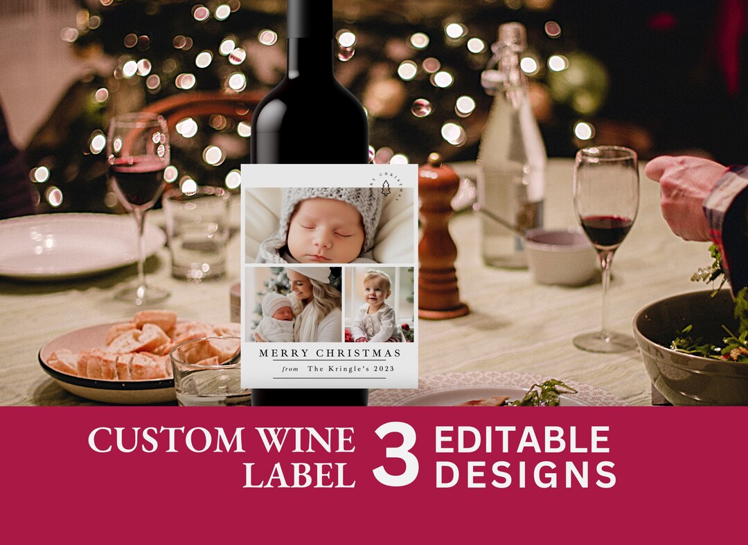 Custom Wine Labels With Photo, Personalized Wine Label, House Warming ...