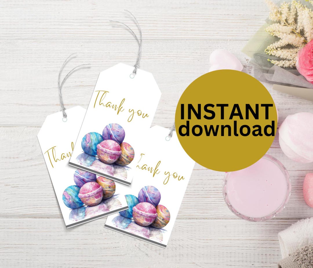 Bath Bomb Birthday Party Party Favors Bath Bomb Birthday Party Thank ...