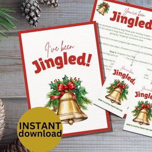 We've Been Jingled Editable Template Christmas Game Printable Holiday ...